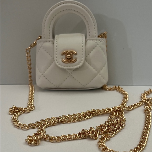 CHANEL | Accessories | Chanel Mini Small Bagvip Gwp White Color | Poshmark